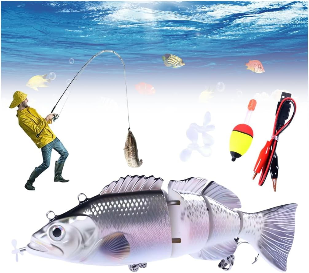 enkfyh Robotic Fishing Lure, 2025 Upgraded Electric Swimming Lure ...