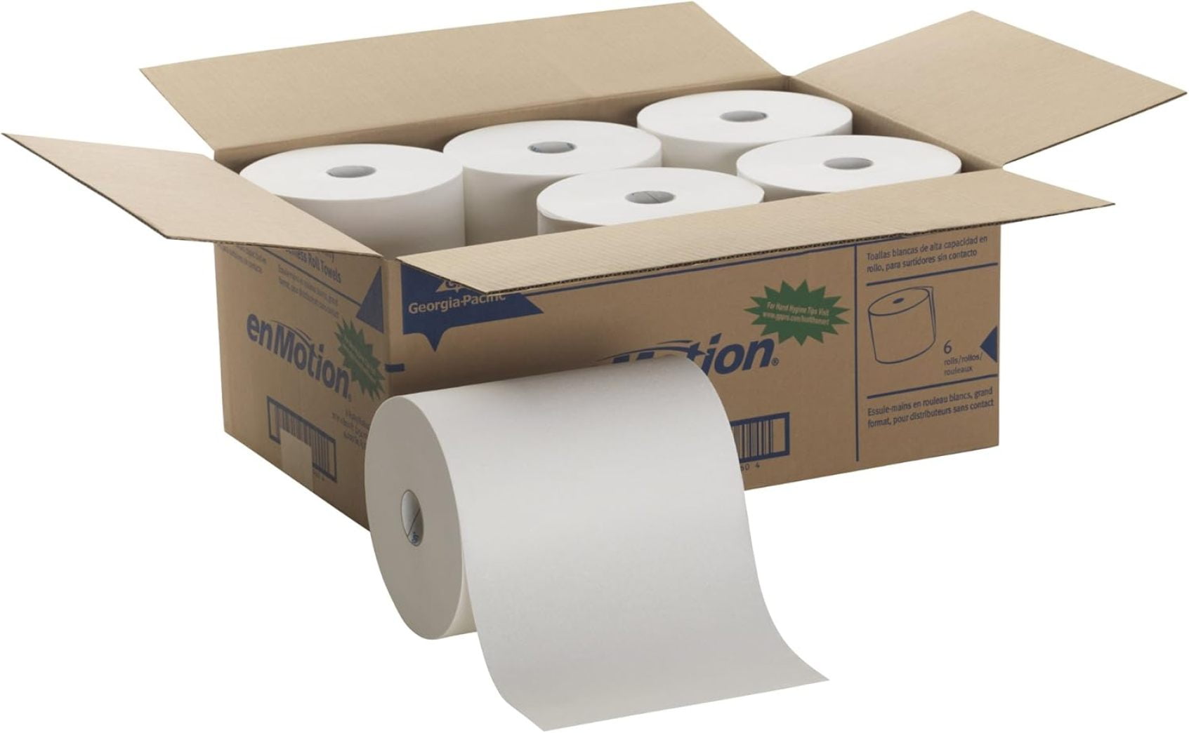 enmotion 647204 enmotion Hardwound Paper Towels 1-Ply 6 Rolls/Carton ...