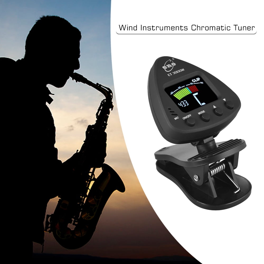 eno ET 3000W Wind Instruments Tuner Supports Mic & Clip-on Tuning Modes ...