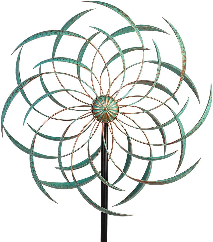 enshijinzi 20" Dia Large Wind Spinner, Outdoor Metal Windmill Spinner ...