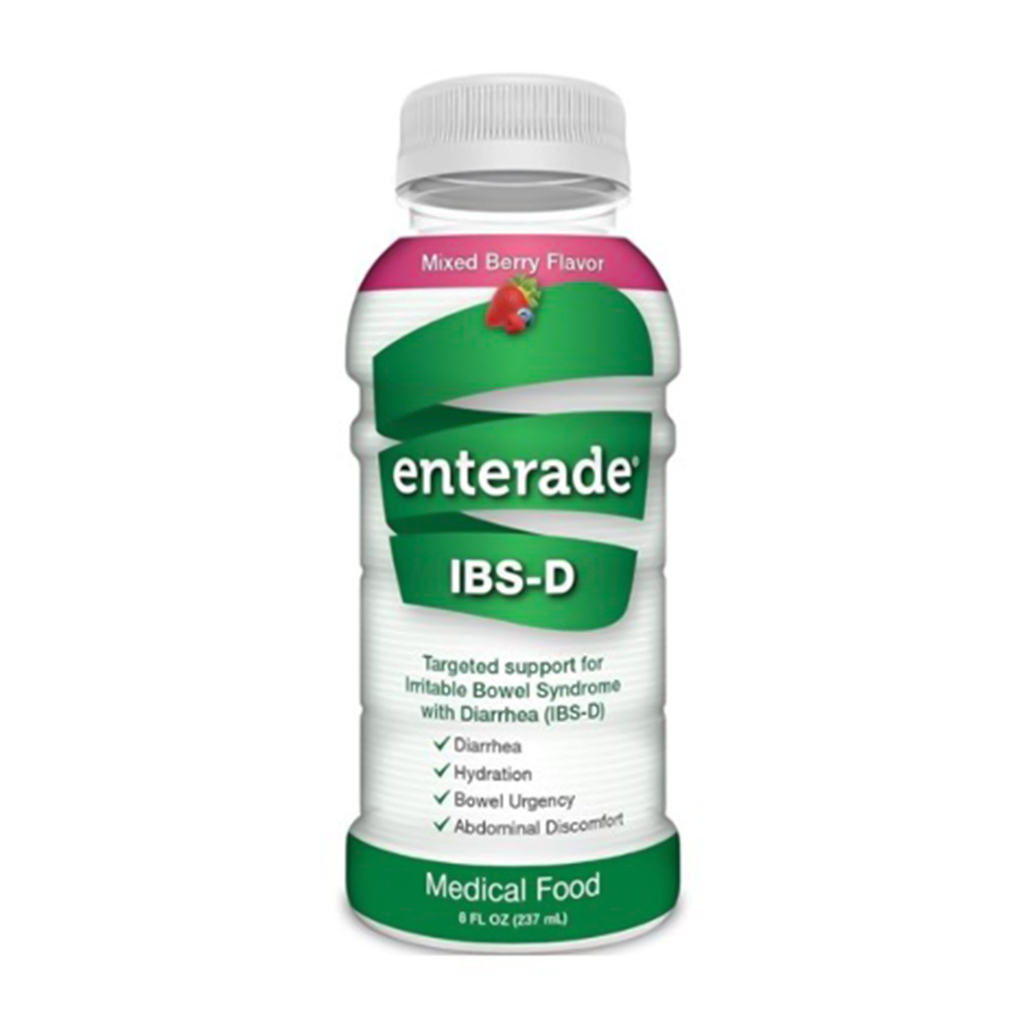 enterade IBS-D Oral Supplement Mixed Berry 8 oz Bottle 12 Ct - Walmart.com