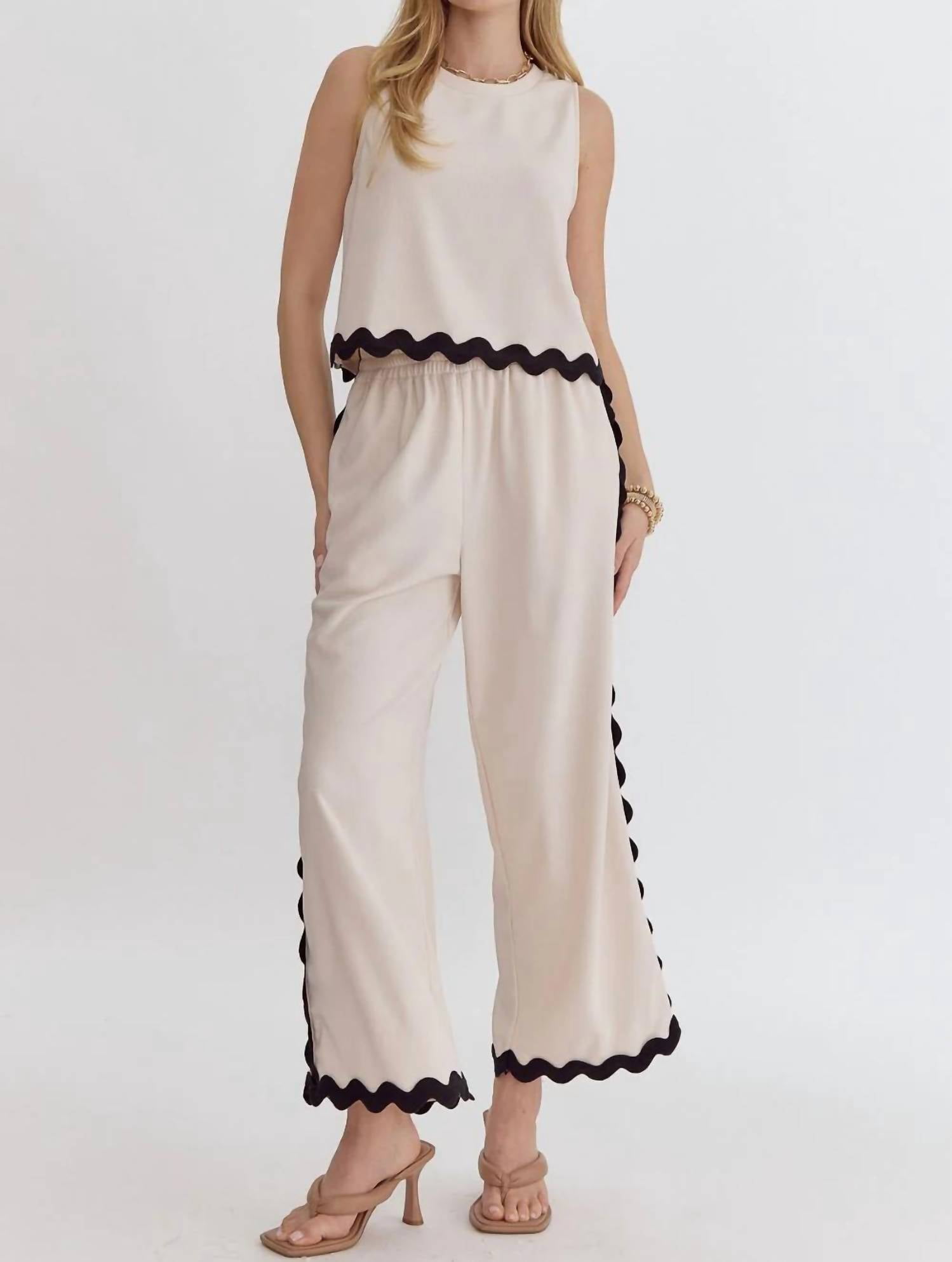 entro Ric Rac Top And Pants Set - Walmart.com