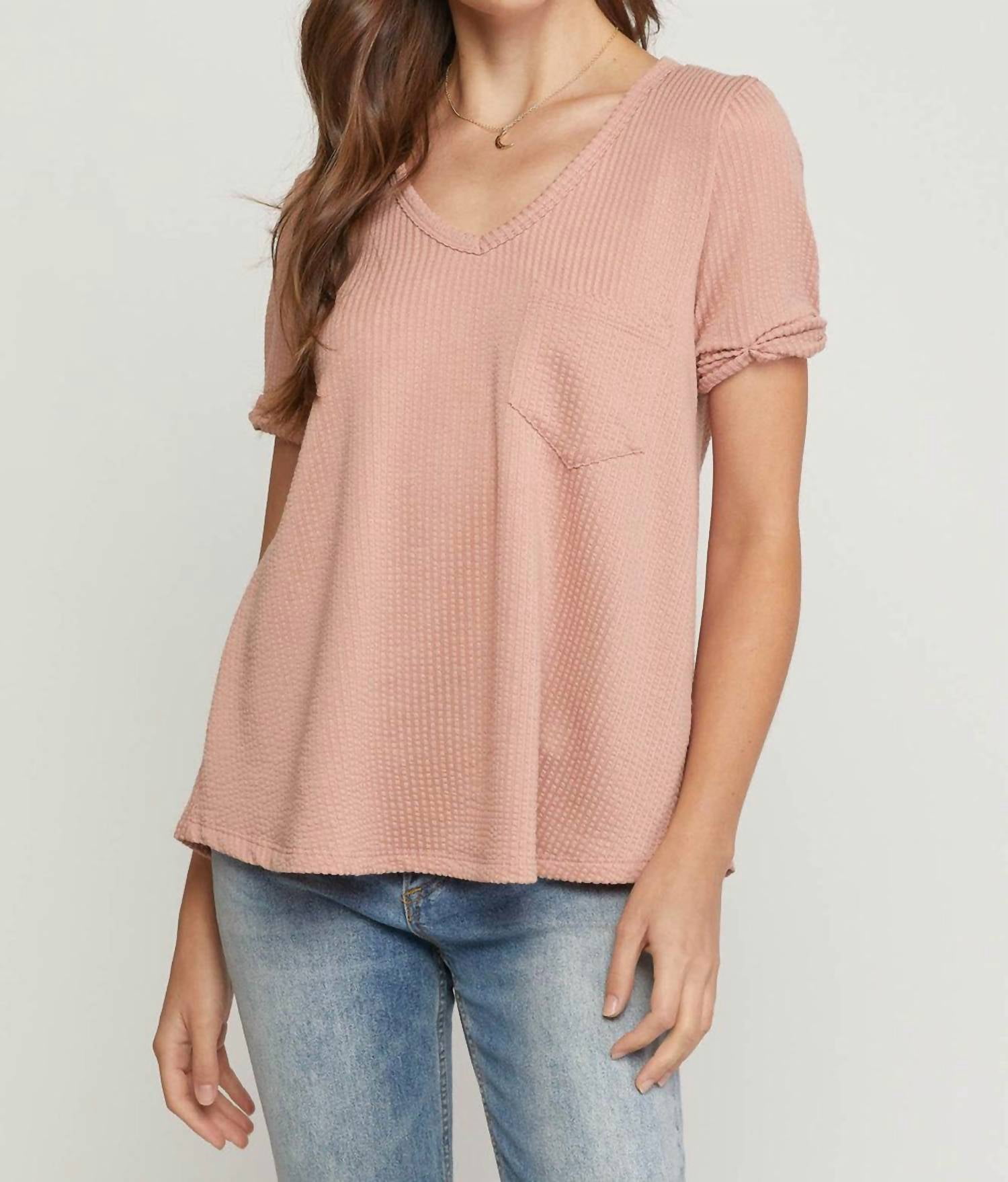 Entro Textured Pocket Top - Walmart.com