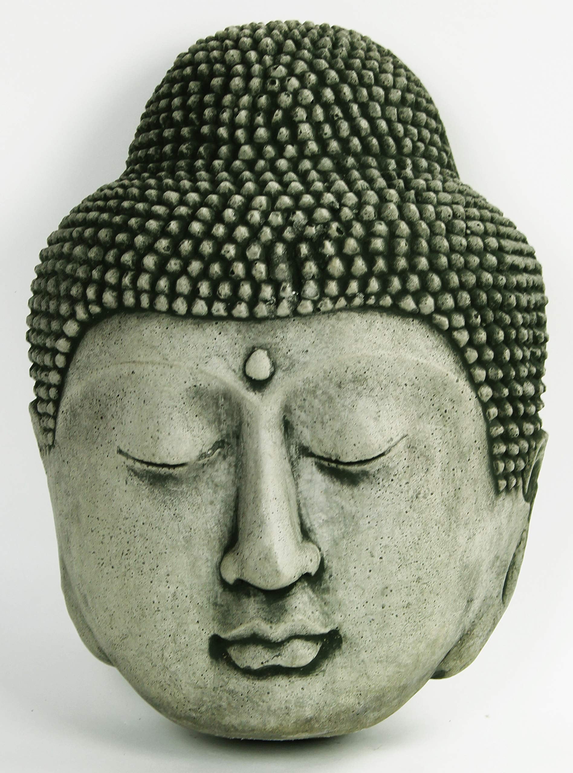 ents LLC Buddha Face Wall Plaque Concrete Hanging Plaque - Walmart.com