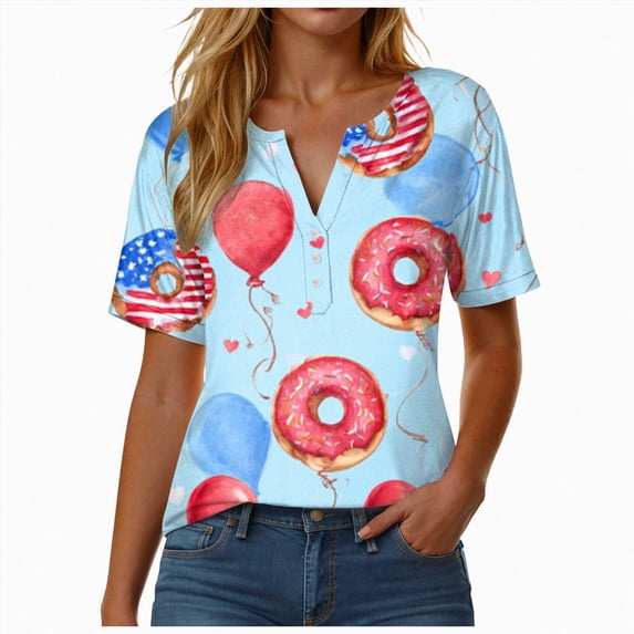 enyan 250th Anniversary USA Shirt Women American Flag T Shirt 4th of ...