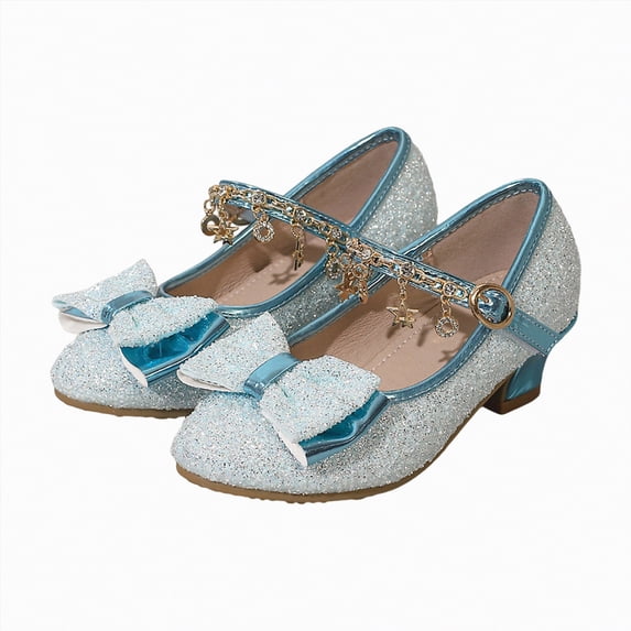 enyan Black Dress Shoes For Girls Girls Dress Shoes Glitter Princess ...