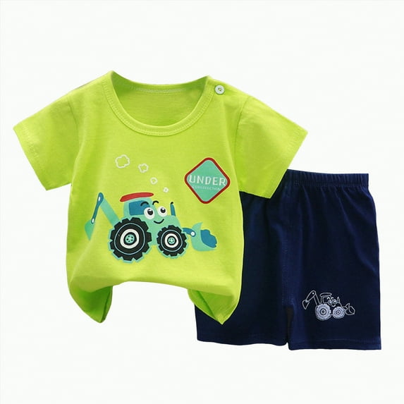 enyan Boy Baby Clothes Boys Summer Color Block Outfits 3 6 9 12 18 24 ...