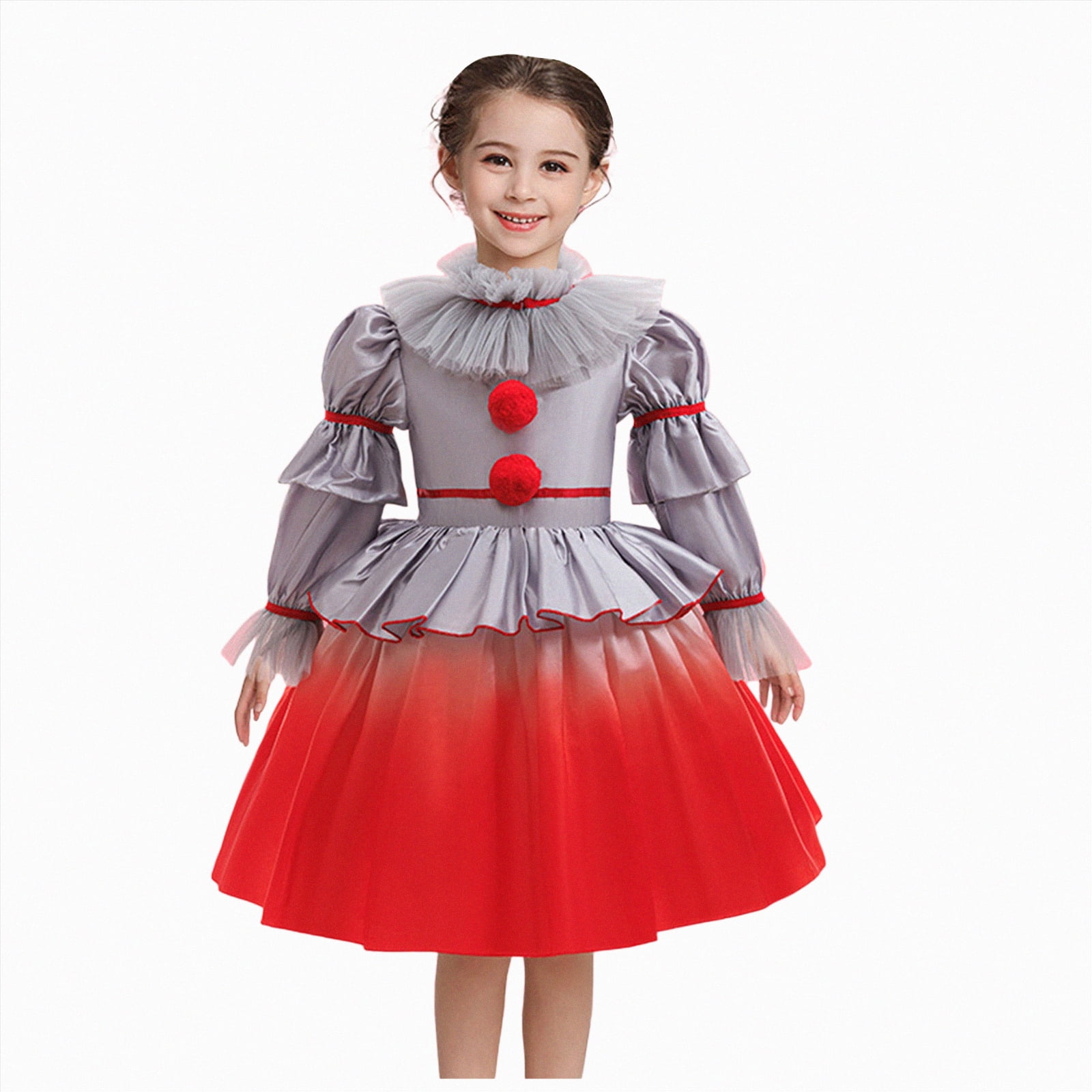 enyan Carnival Girl Dress Girls Dress Ruffle Short Sleeve Fluffy Party ...