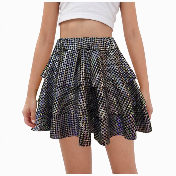 enyan Carnival Girl Dress Womens Girl High Waisted Pleated Tennis Skirt ...