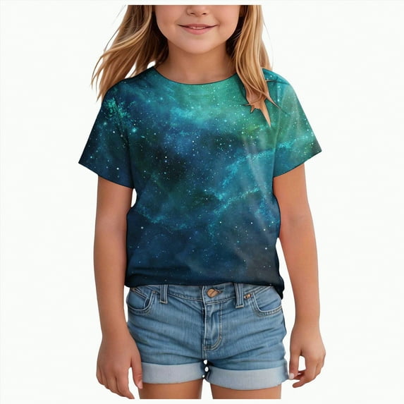 enyan Carnival T-Shirts for Girls - Short Sleeve Basic Tees Soft Crew ...