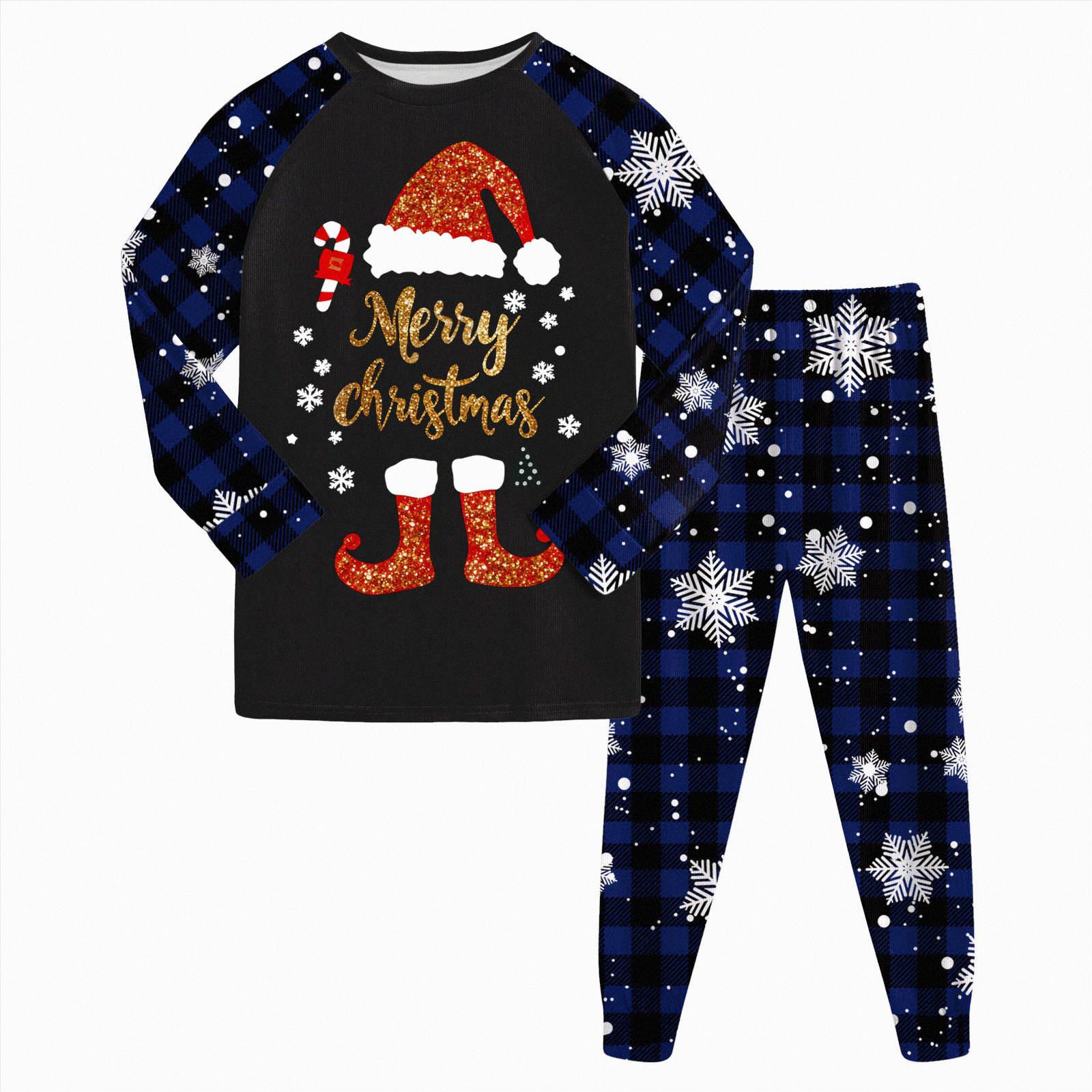 enyan Christmas Pajamas for Gi'rls Little Gi'rls Christmas Pajama Set ...