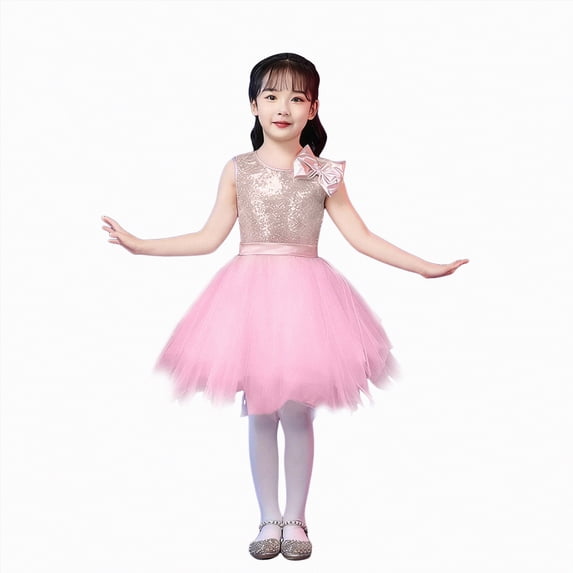 enyan Dresses Girls Girls Knit Dresses Puff Long Sleeve Fall Winter ...