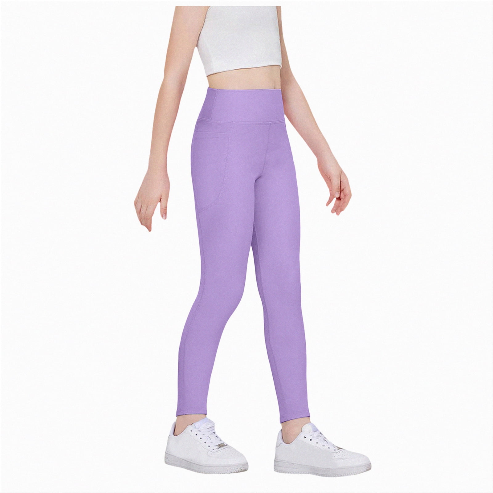 enyan Girl's Flare Leggings High Waisted Yoga Pants Bootcut Dance ...