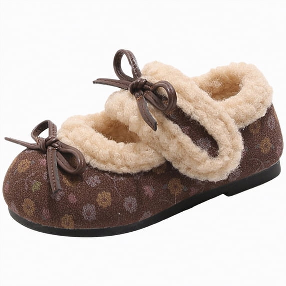 enyan Girls Dress Shoes Wedding Party Heel Mary Jane Princess Flower ...