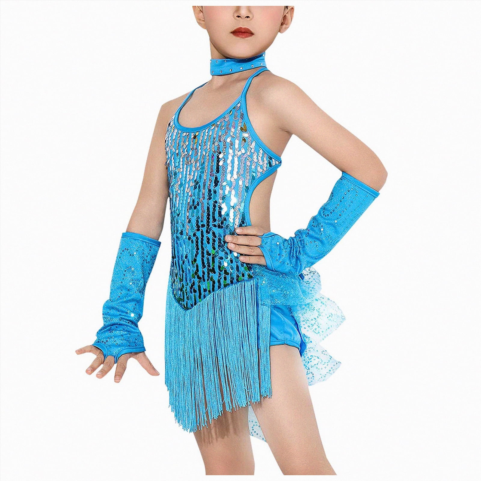 enyan Girls Dresses Toddler Fall Winter Dress Ruffle Long Sleeve Ribbed ...