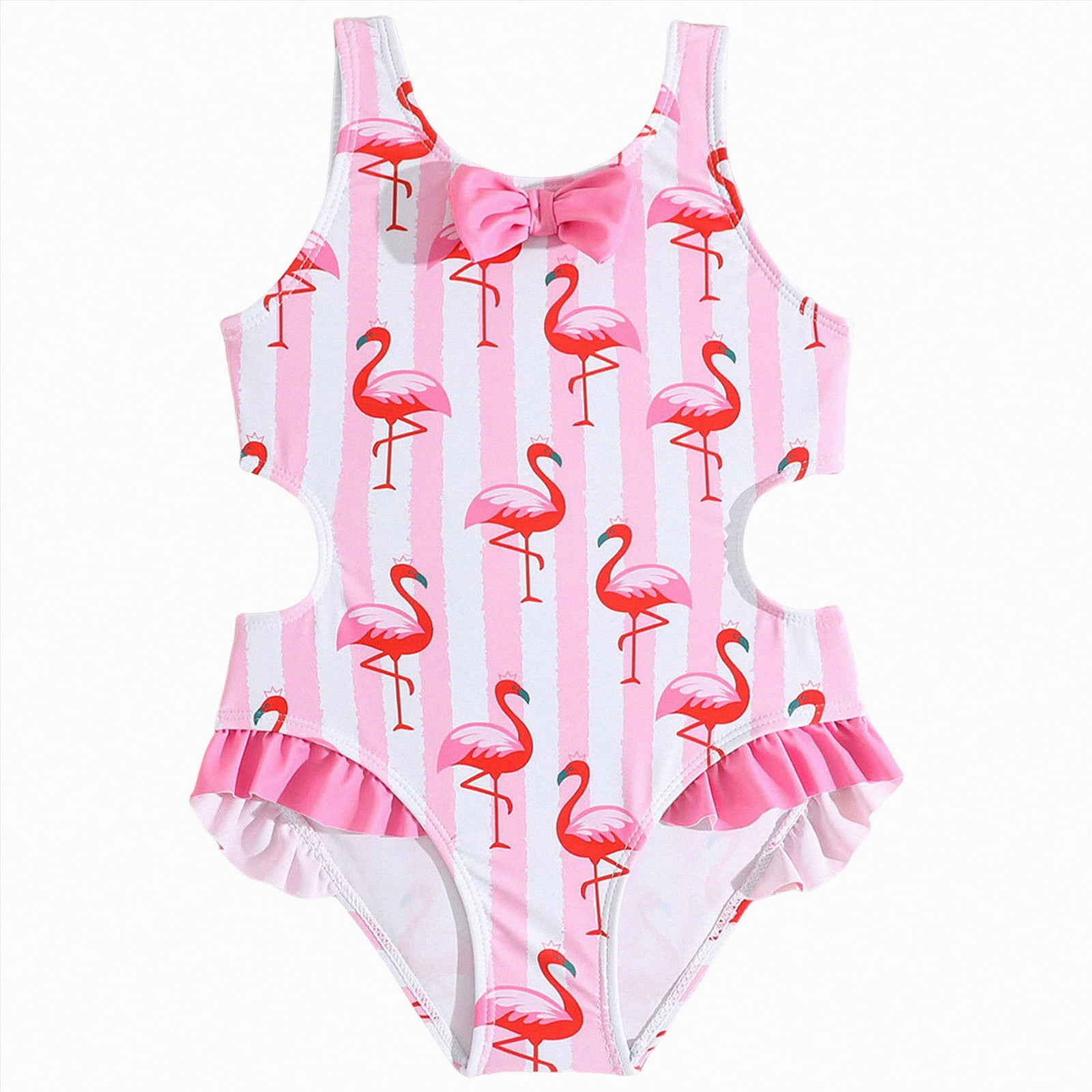enyan Girls One Piece Swimsuit Cut Out Bathing Suits Summer Swim Suit ...