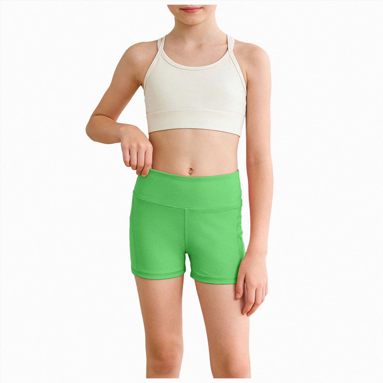 enyan Girls Yoga Pants Girls' Athletic Leggings Kids Dance Running Yoga ...