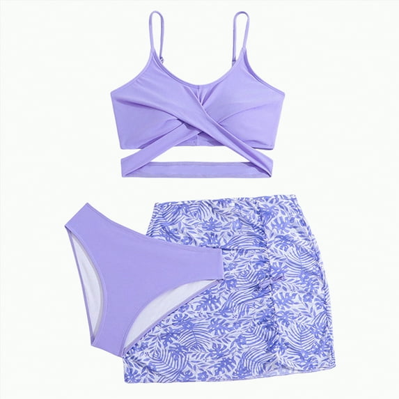 enyan Kids Bathing Suit Girls Swimsuits, Kids Two-Piece Rashguard Swim ...