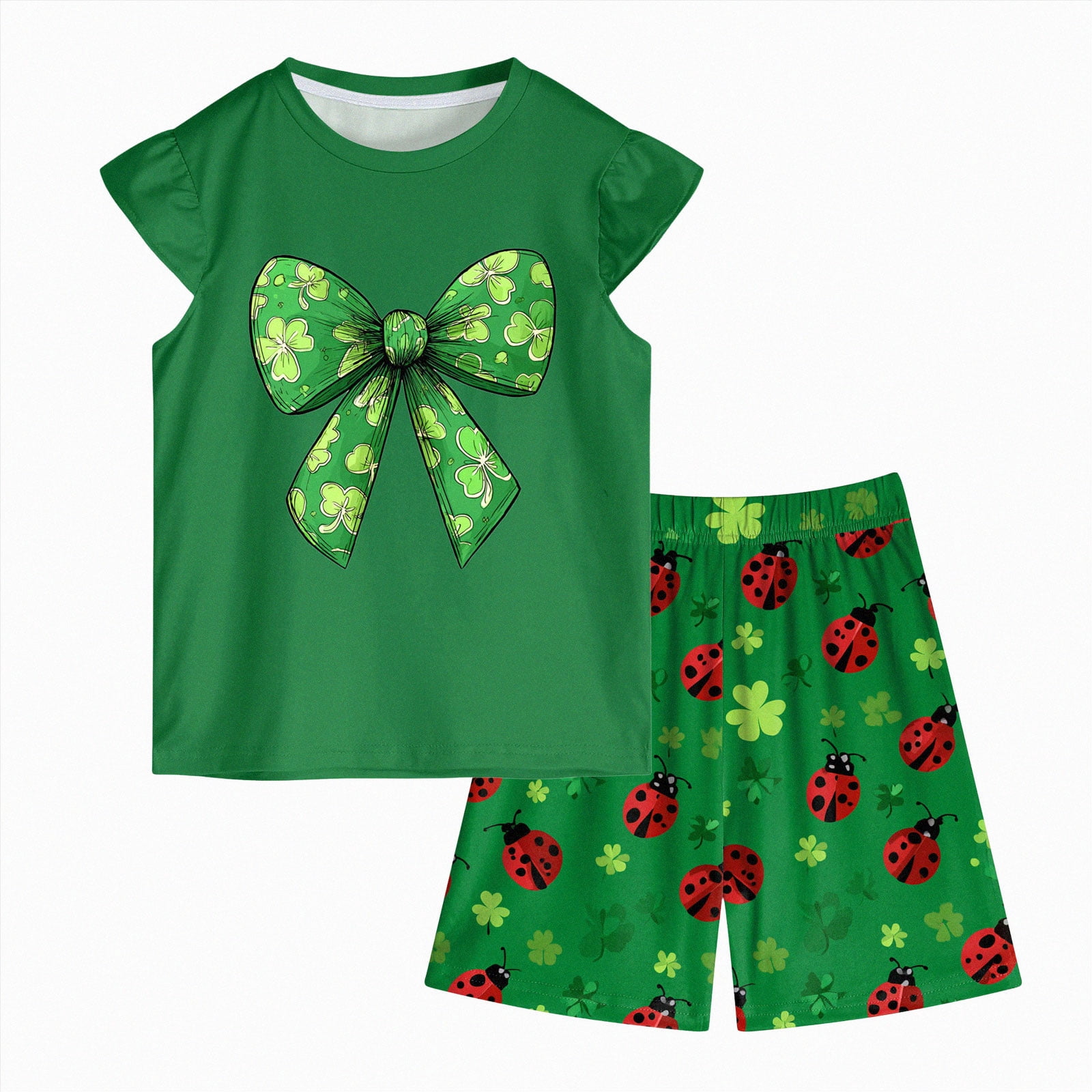 enyan Litter Girl Outfits Cute Cotton Sleeveless Funny Print Shirt ...