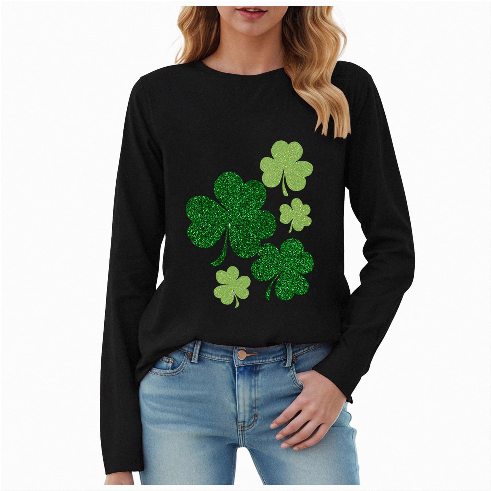 enyan Long Sleeve Shirts for Women 2025 Fall Clothes Tunic Tops Loose ...