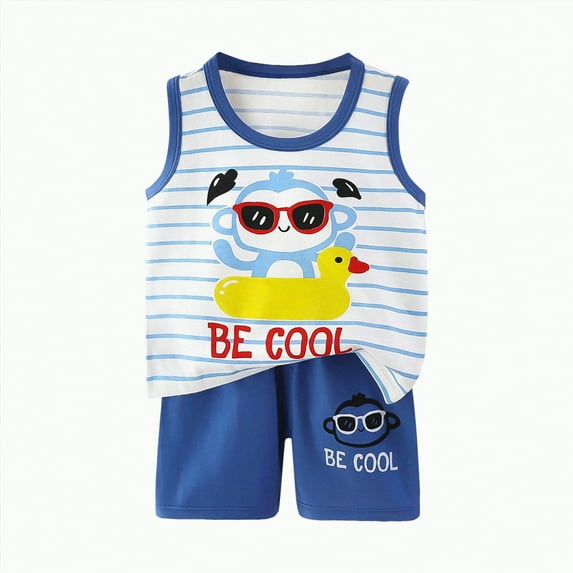enyan Toddler Baby Boy Summer Outfit Patchwork Short Sleeve T Shirt Top ...
