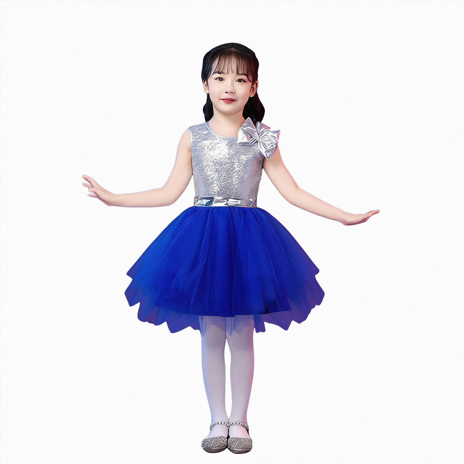 enyan Toddler Dress Dresses for Girls Summer Butterfly Printed Tulle ...