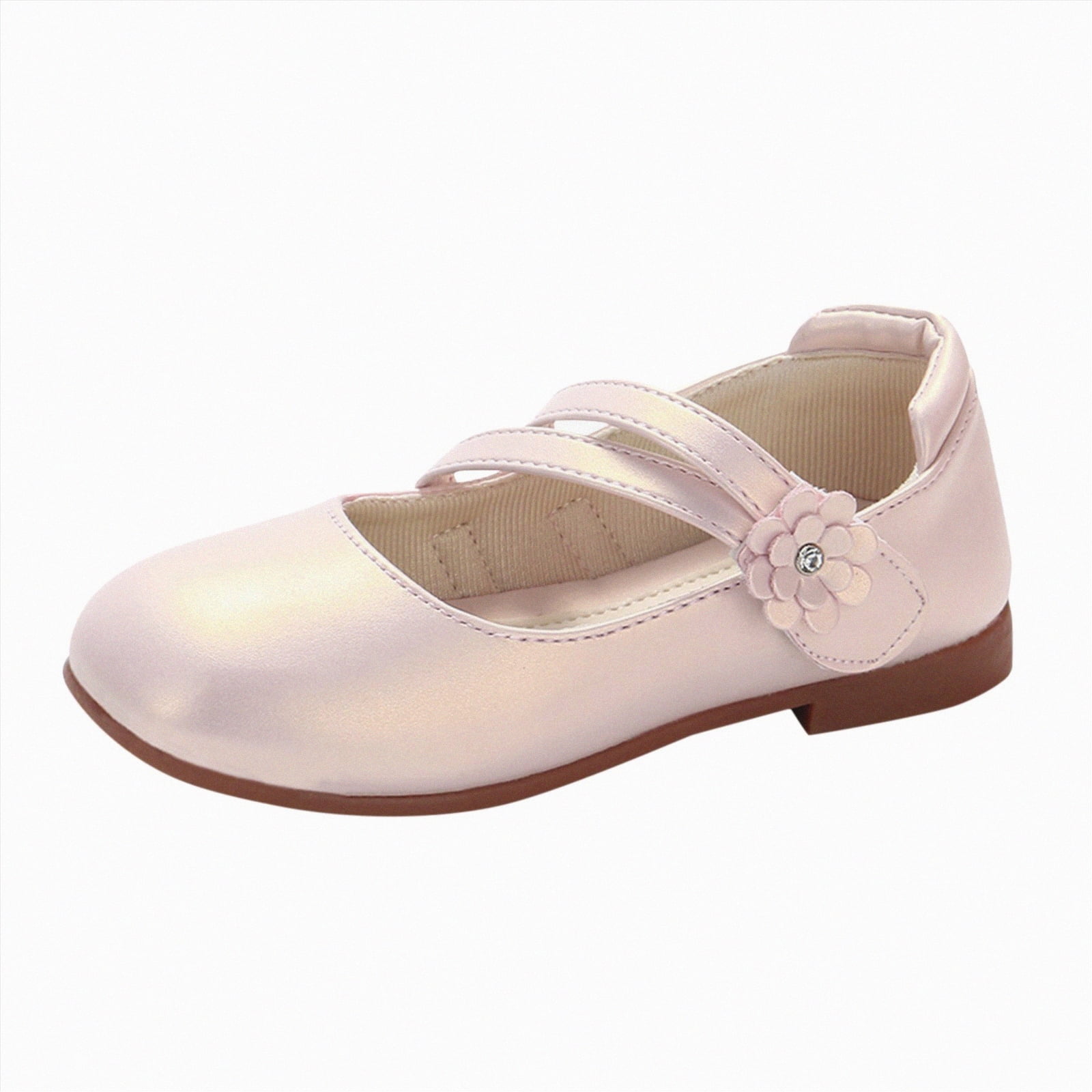 enyan Toddler Girls Dress Shoes Cute Fashion Non-Slip Leather Princess ...