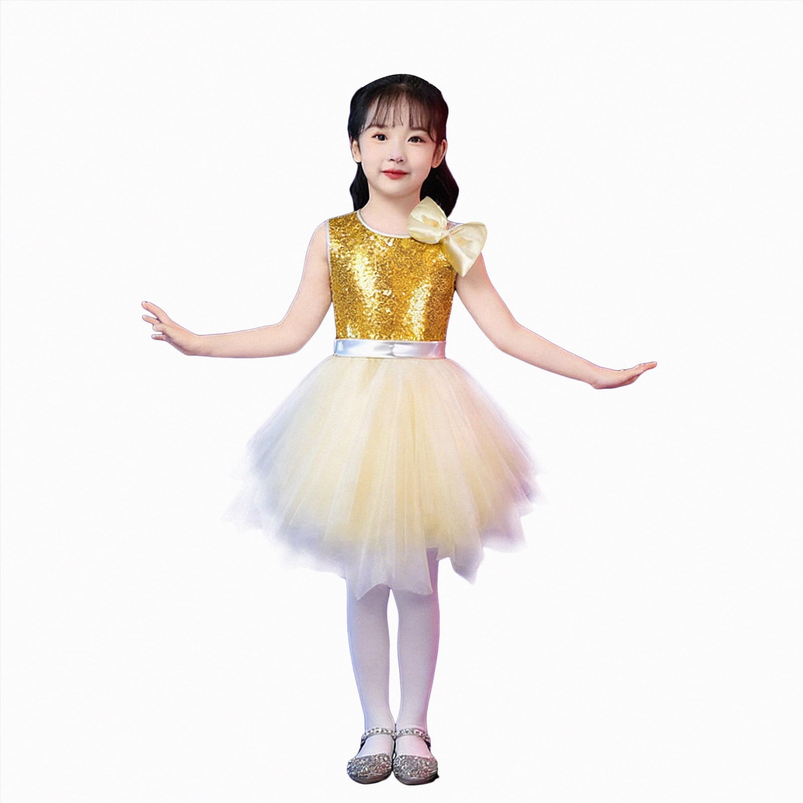 enyan Toddler Girls Dresses Flower Girl Floral Lace Tulle Dress ...
