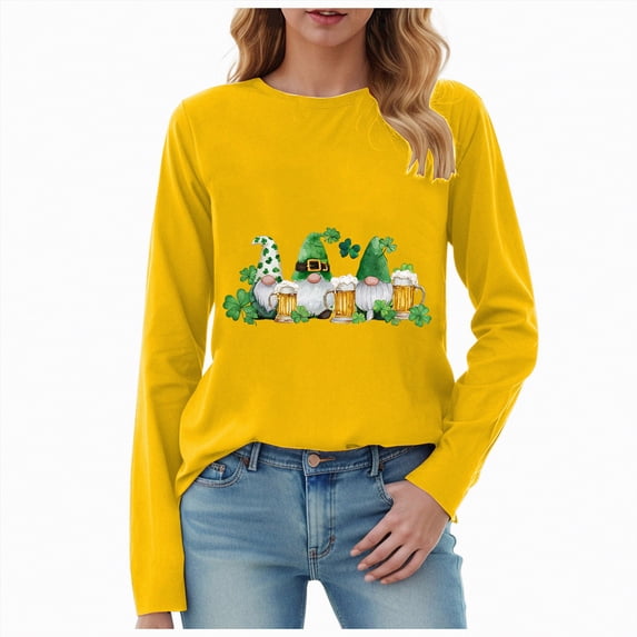 enyan Womens 2026 Fall Sweaters Long Sleeve Tops Classic Crew Neck ...