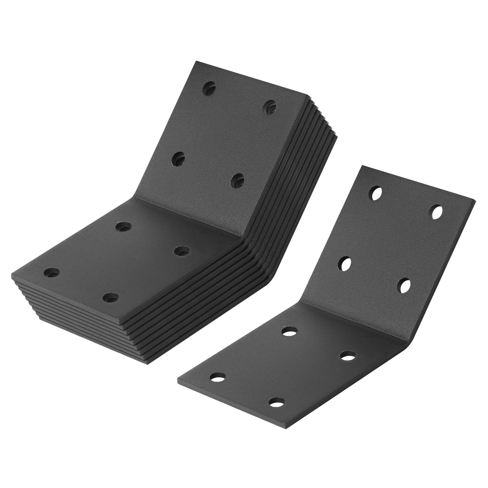 eoere 10 PCS 2-1/2" Flush Inside 45 Degree Angle Bracket, Steel Tie ...