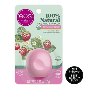 eos 100% Natural Lip Balm- Raspberry Kiwi Splash & Passionfruit Agave ...