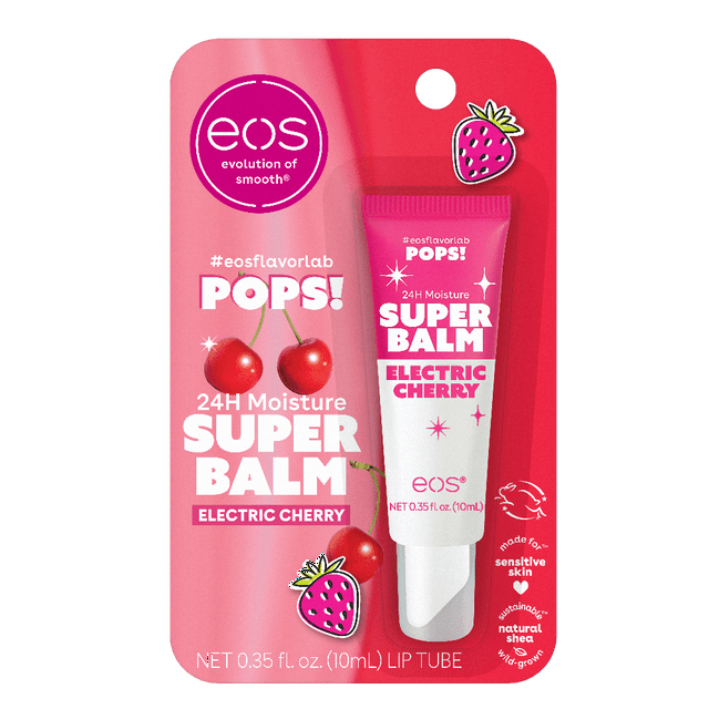 eos 24H Moisture Super Balm- Electric Cherry, Limited-Edition Lip Balms ...