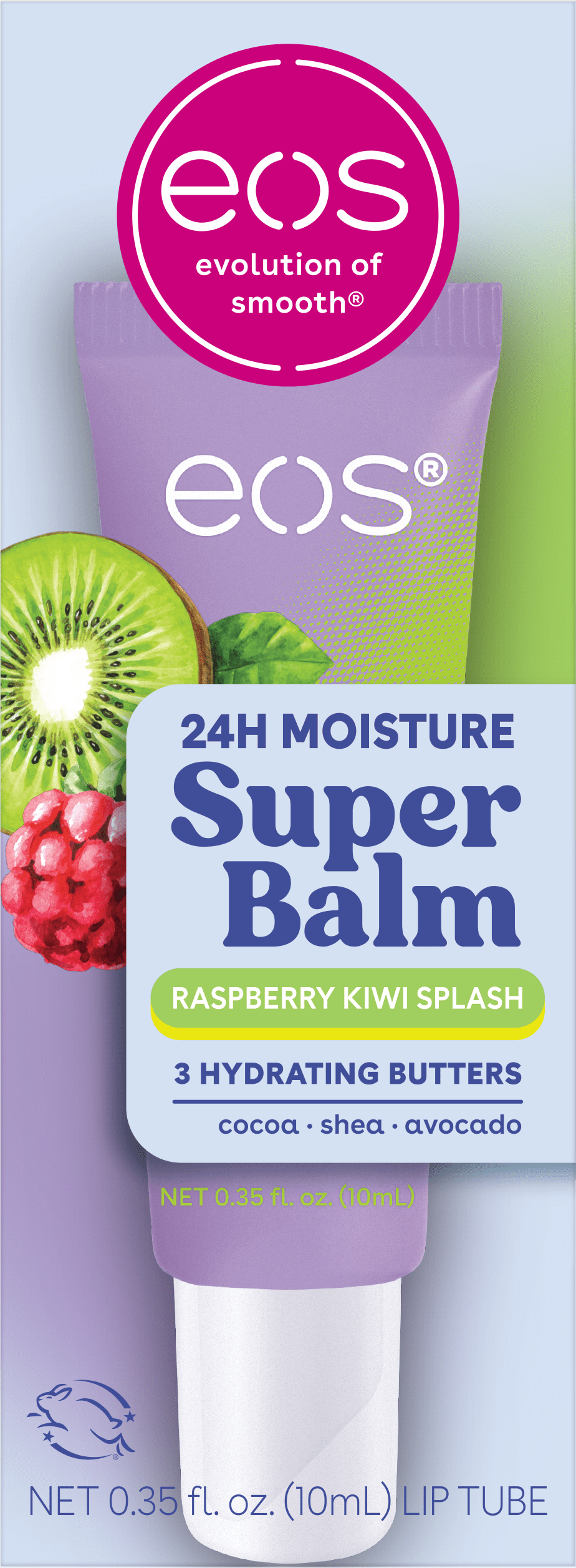 EOS 24H Moisture Super Balm Raspberry Kiwi Splash 0.35 fl oz Hydrating ...
