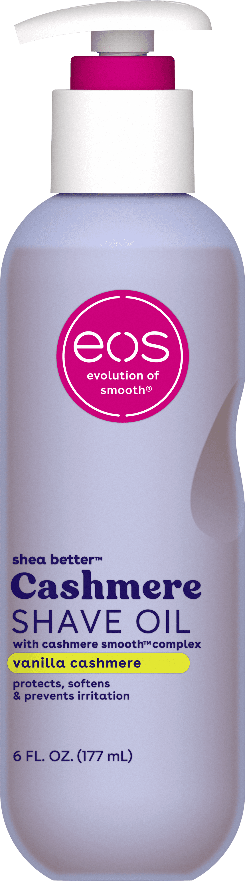 eos Cashmere Shea Butter Shave Oil for Women, Sensitive Skin, Vanilla ...