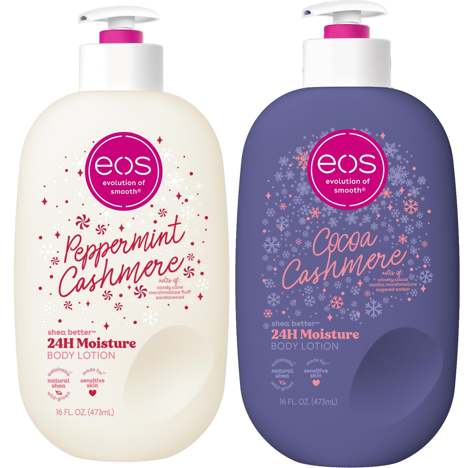 eos Shea Better 24H Moisture Body Lotion, Peppermint Cashmere + Cocoa ...