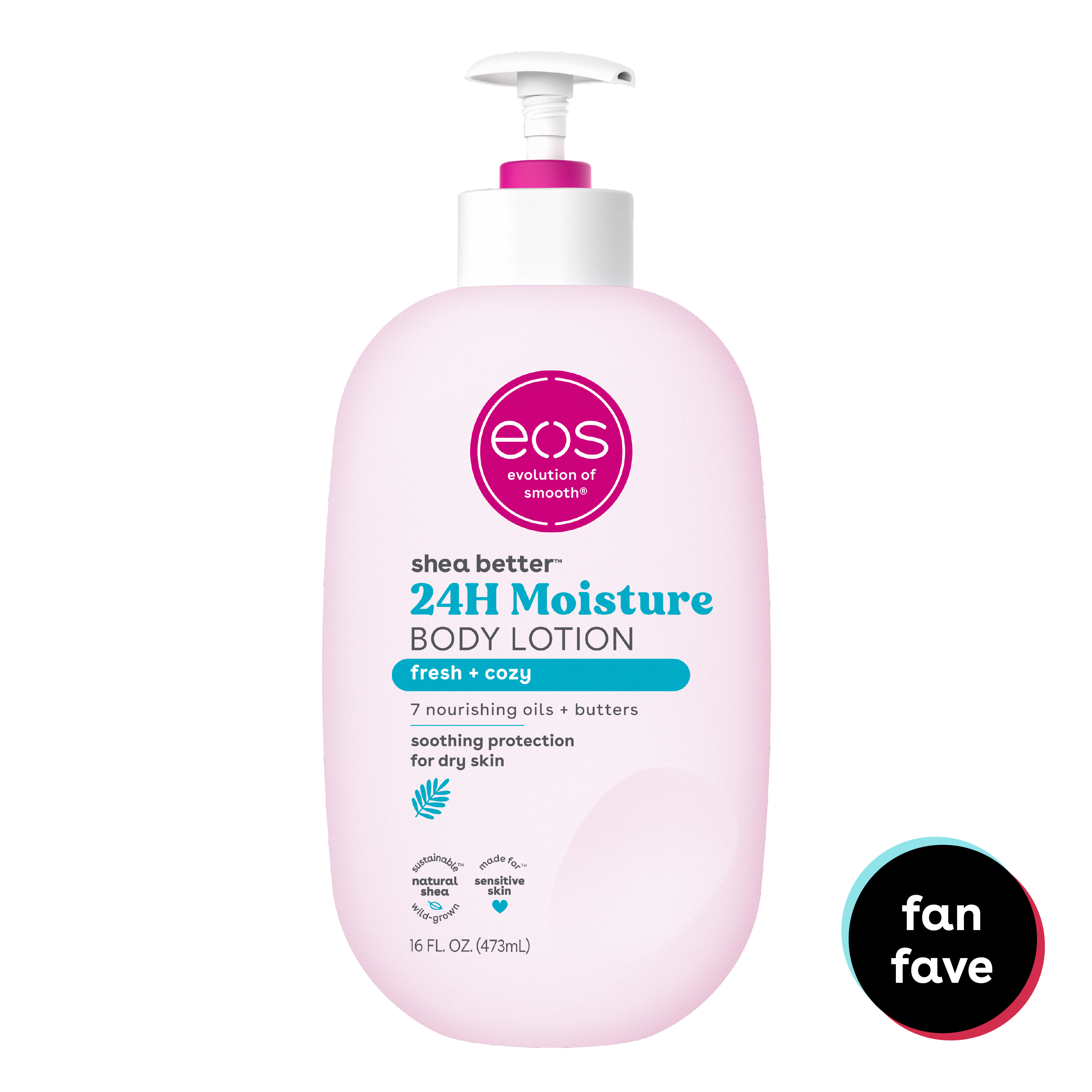 eos Shea Better Body Lotion- Coconut Waters, Soothes Dry Skin, 16 fl oz ...