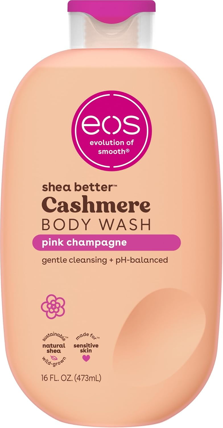 eos Shea Better Cashmere Body Wash, Pink Champagne, Moisturizing and ...