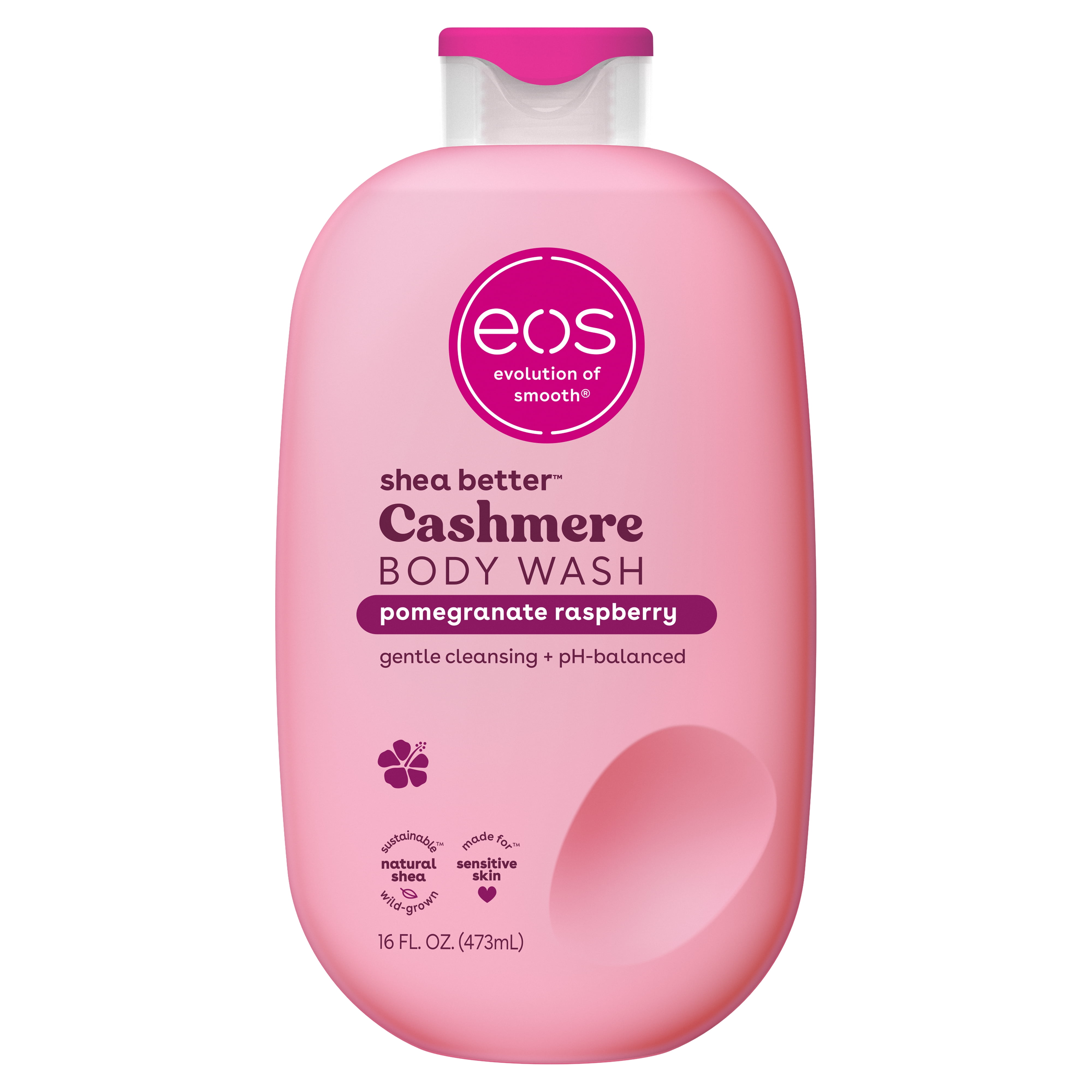 eos Shea Better Cashmere Body Wash, Pomegranate Raspberry, Creamy Gel ...
