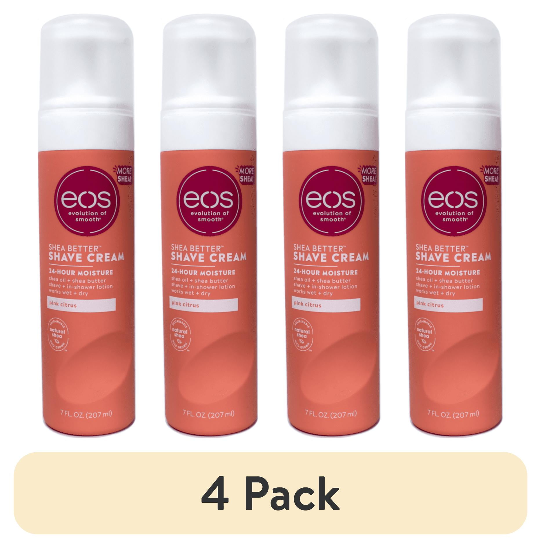 (4 pack) eos Shea Better Shave Cream 24-Hour Moisture Soothing Aloe ...
