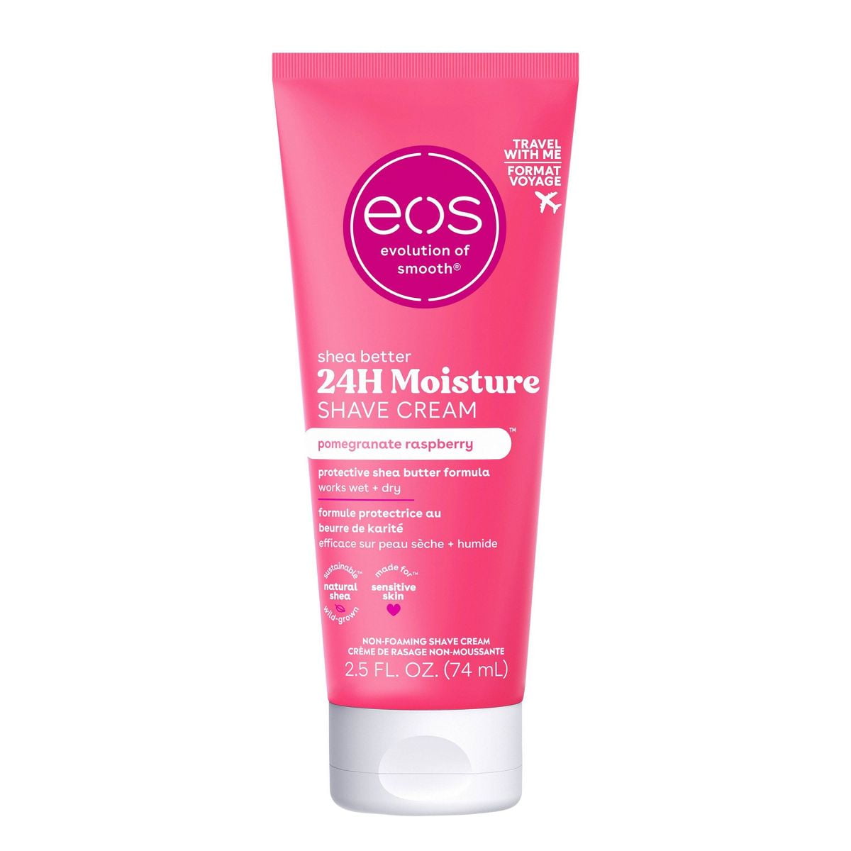 eos Shea Better Shave Cream - Pomegranate - Trial Size - 2.5 fl oz ...