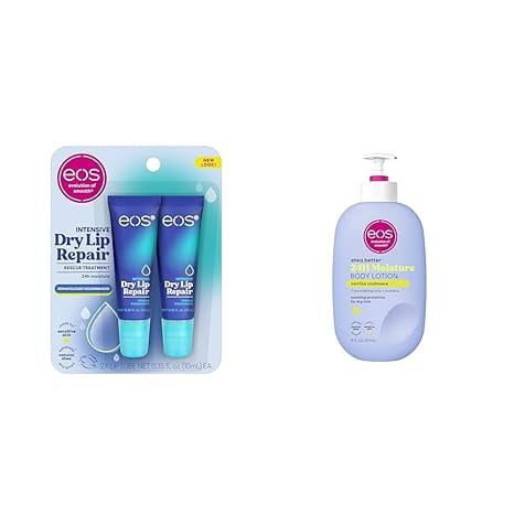 eos The Hero Lip Repair, Extra Dry Lip Treatment, 24HR Moisture & Shea ...
