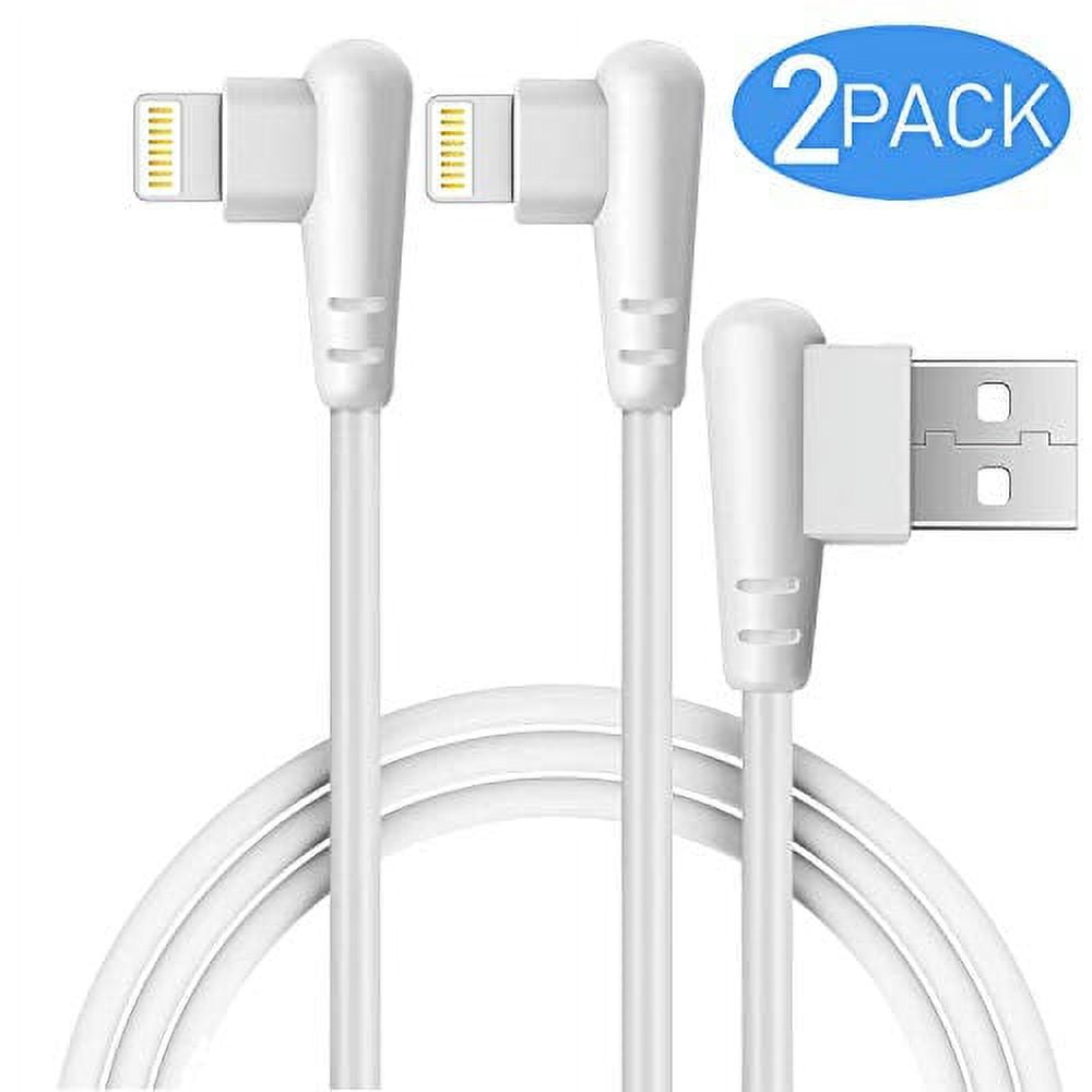 epacks 6FT 3FT Phone Charger Cable, 2-Pack 90 Degree Angle Data Cable ...