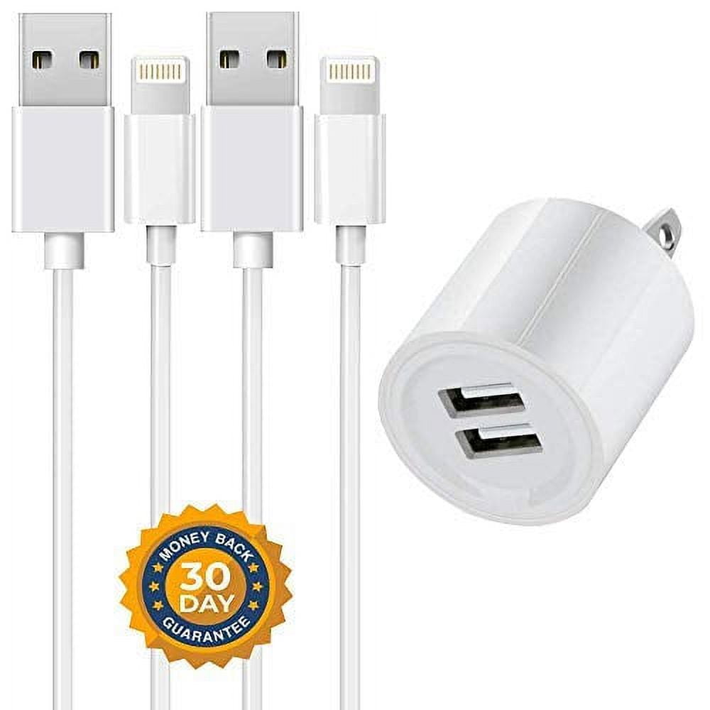 epacks Charger, 2.4A Dual Port Portable Power Adapter Cube with 2-Pack ...