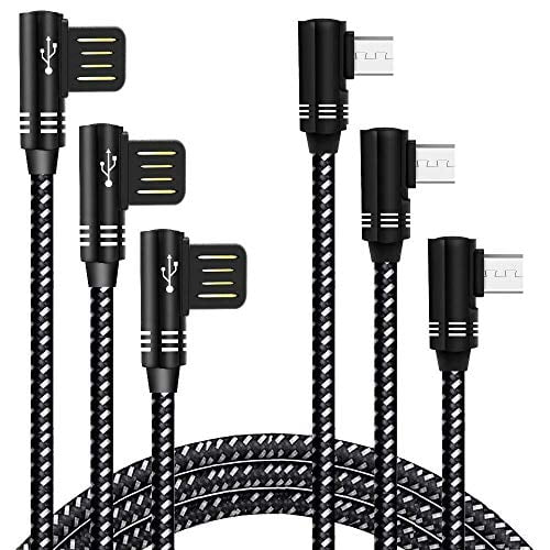 epacks Right Angle Micro USB Cable 90 Degree Extra Long Cord, High ...