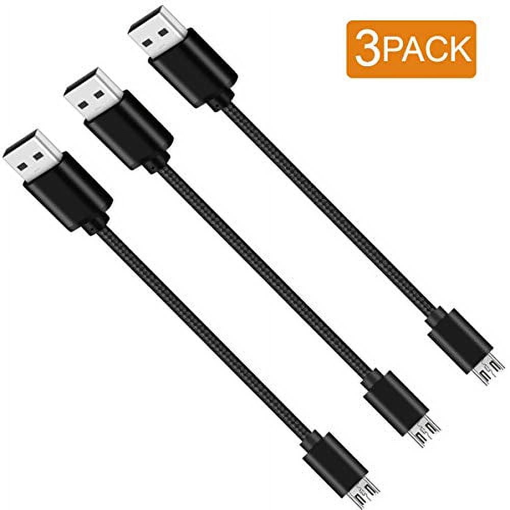 epacks Short Micro USB Cable 8 Inch Nylon Braided Fast USB Charging ...
