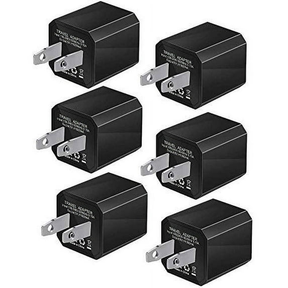epacks USB Wall Charger, 6-Pack Universal 5V/1A Mini Portable Travel ...