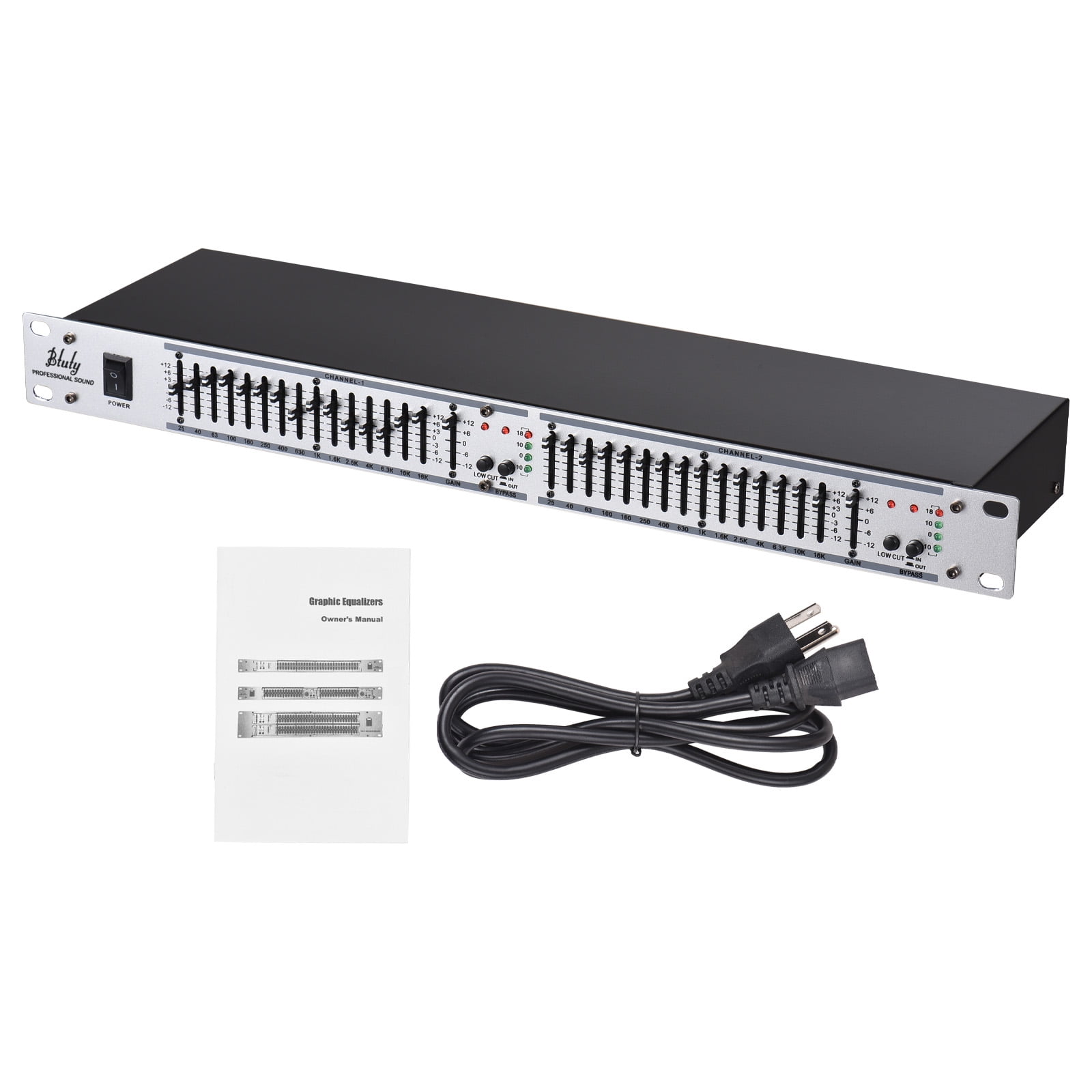 equalizer,Mount 2-channel Stereo Dual Channel 15-band Stereo Equalizer ...
