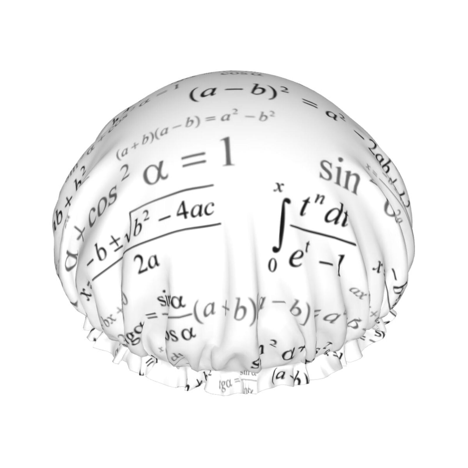 equation formula Math Shower Cap, Double Layers Shower Cap Rreusable ...
