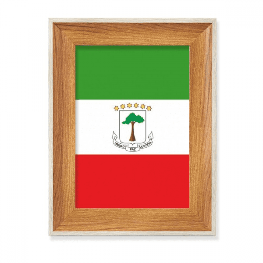 equatorial guinea national flag afdesktop wooden photo frame display ...