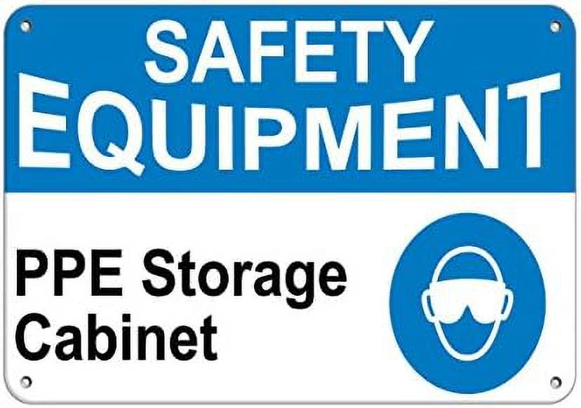 equipment pPe Storage Cabinet Warehouse Signs Vinyl Sticker Decal 8 ...